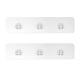 2 Pack Transparent Shower Caddy Adhesive for Replacement,No Drilling ...