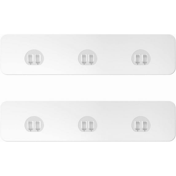 2 Pack Transparent Shower Caddy Adhesive for Replacement, No Drilling ...