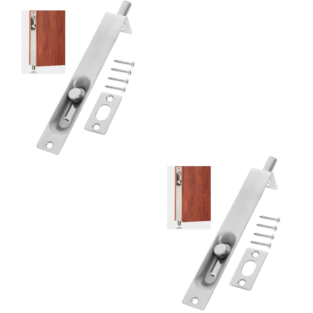 2 Pack Trap Door Latch Safety Function Bolt French - Walmart.com