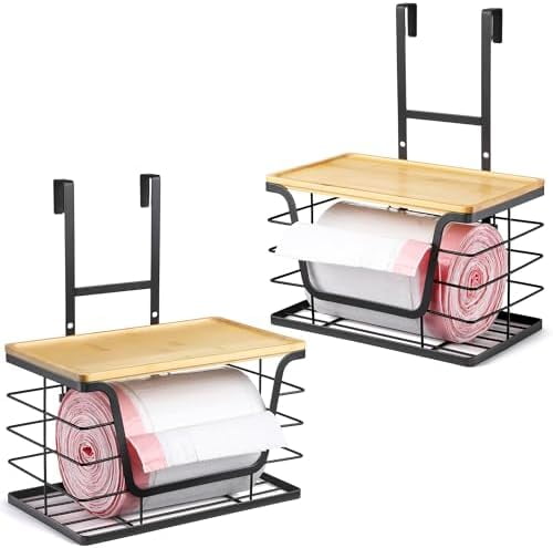 2-Pack Trash Bag Holder - Extra Large Garbage Bag Holder with Stackable ...