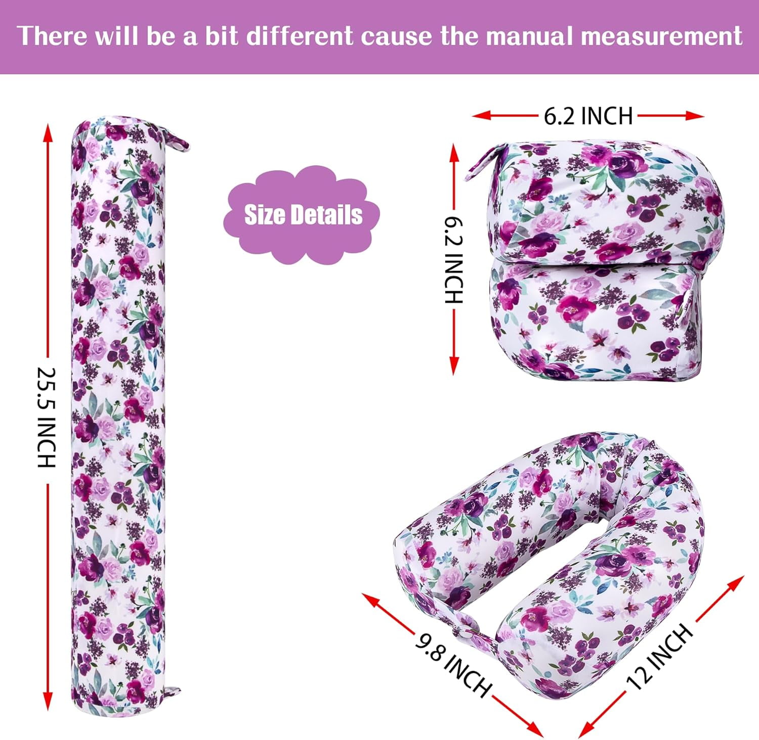 2 Pack Travel Pillow Twist Memory Foam Neck Support Adjustable Pillow ...