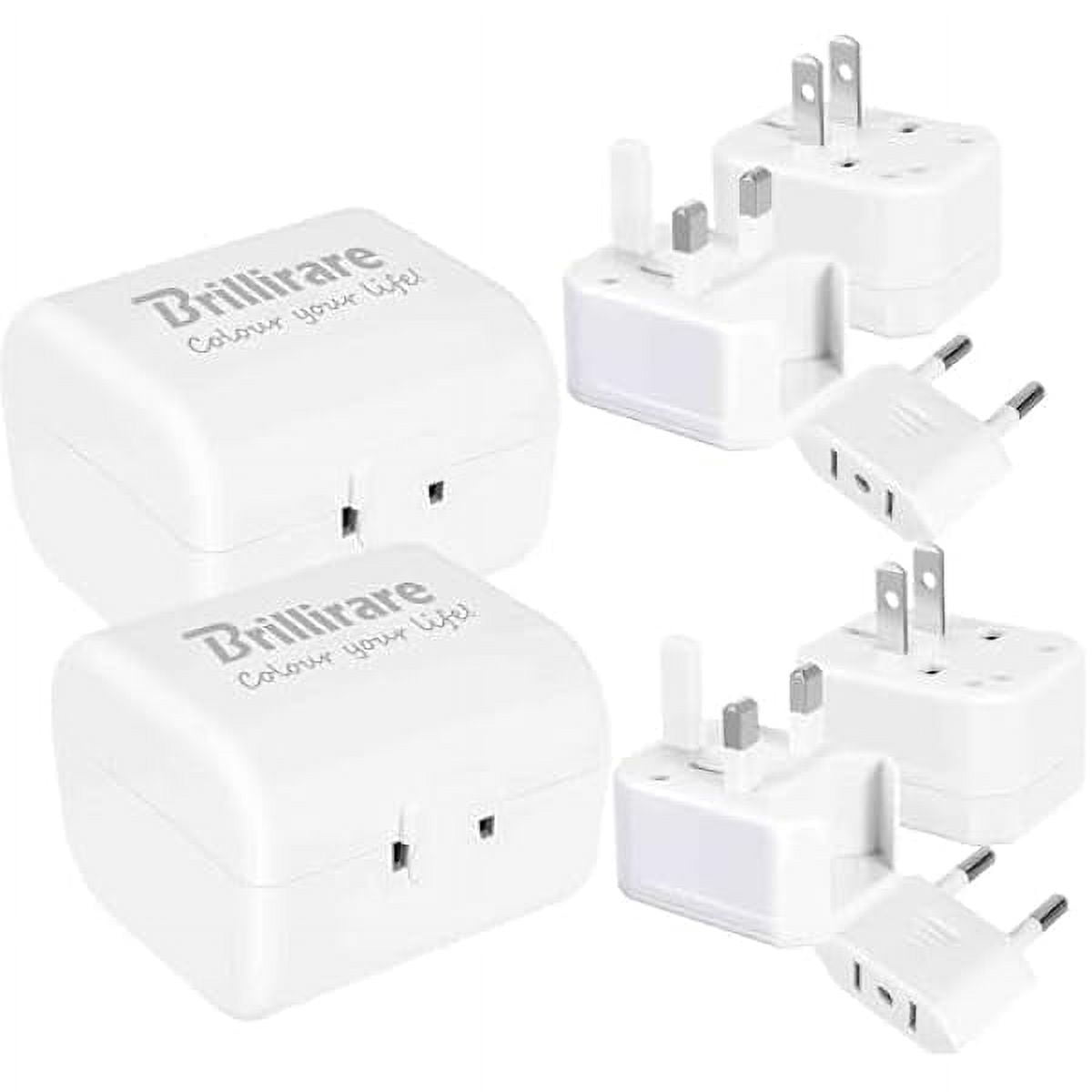 2 Pack Travel Plug Adapter International, Universal Power Adapter ...