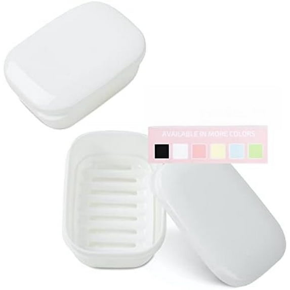 2 Pack Travel Soap Container, Leakproof Soap Holder with Lid, Travel ...
