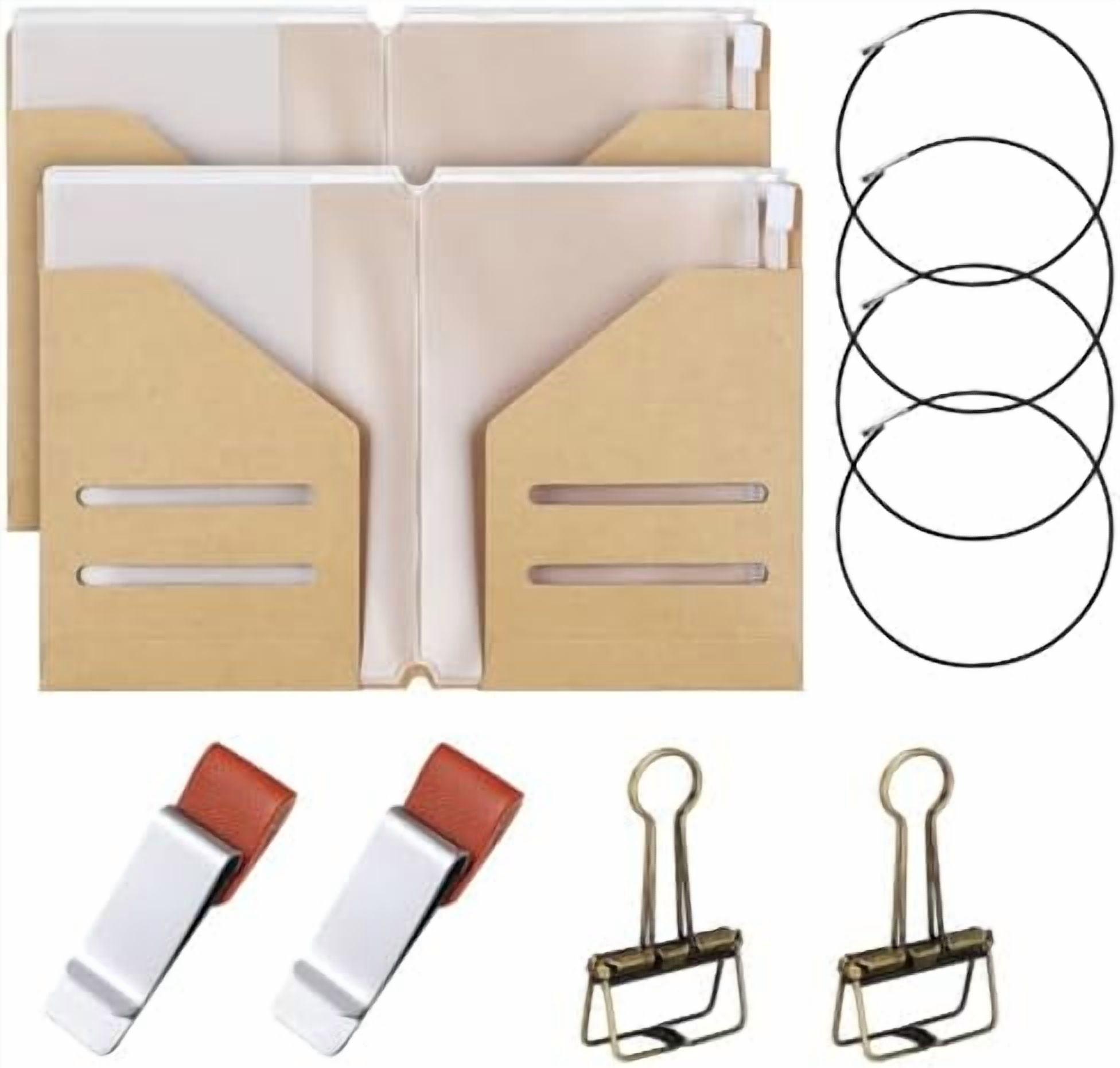 2 Pack Travelers Passport Size Notebook Accessories Kit Include Travel ...