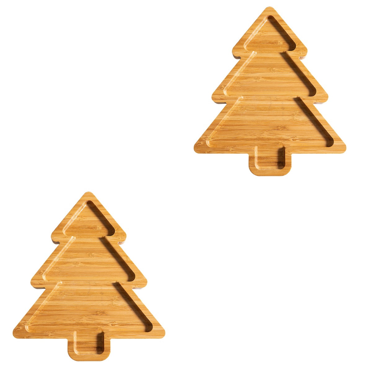 2 Pack Tree Tray Wood Tray Jewelry Tray Decorative Tray Desk Tray Desk ...