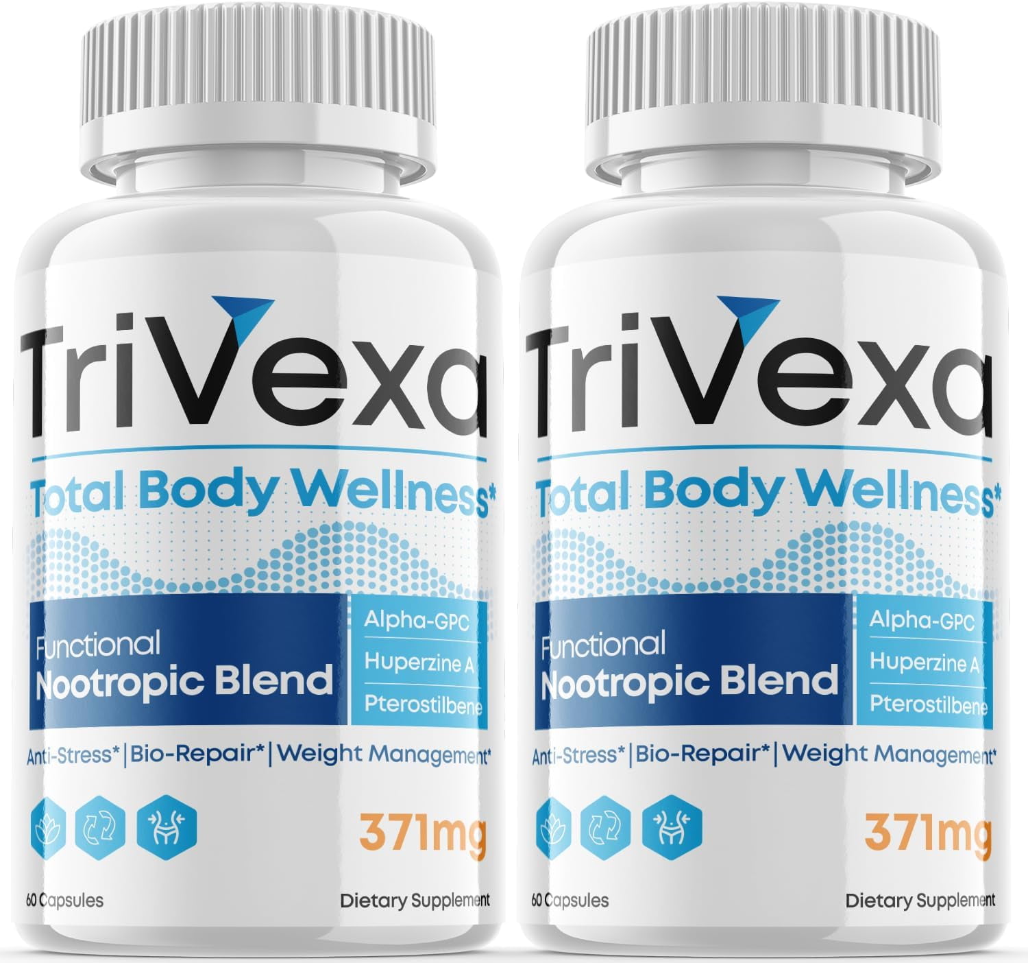 (2 Pack) TriVexa - Total Body Wellness - Dietary Supplement for Focus ...