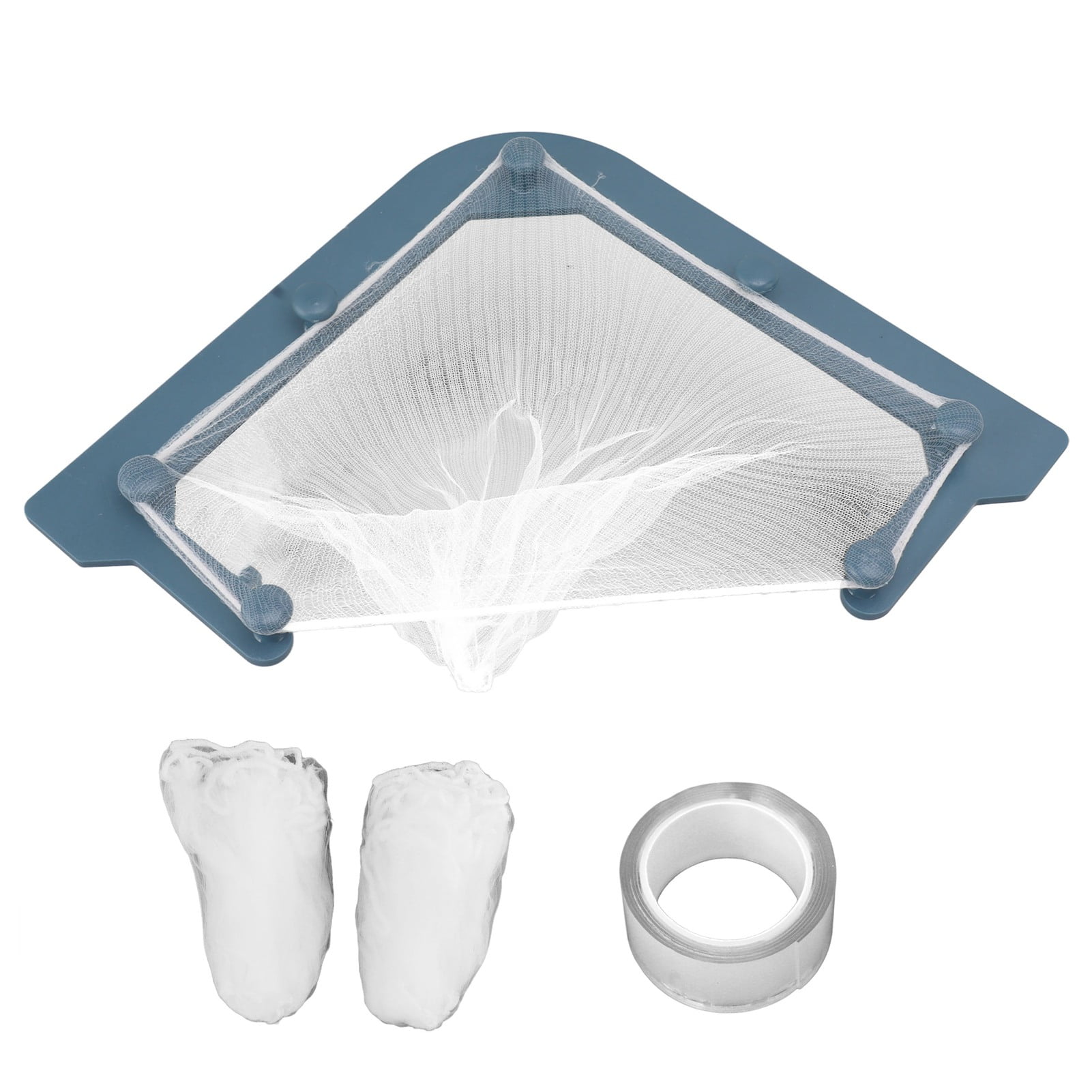 2-Pack Triangle Sink Strainer with 100 Bags, Corner Drain Filter for ...