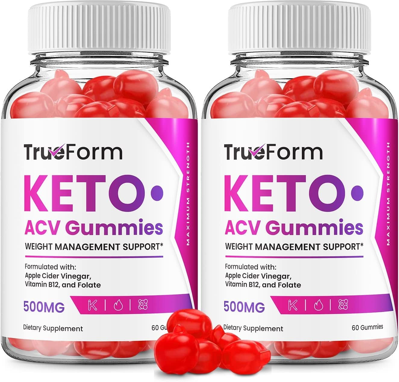 2 Pack True Form Keto Plus Acv Gummies Trueform Acv Advanced Keto