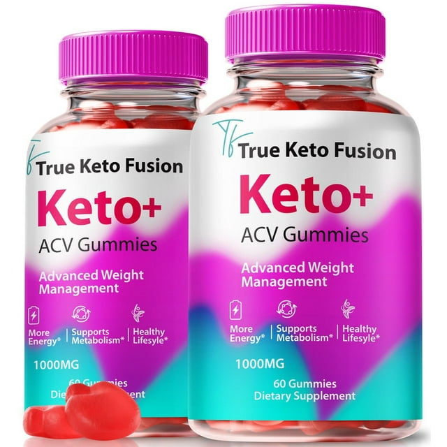 (2 Pack) True Keto Fusion Gummies, Official True Keto Fusion ACV Gummy ...