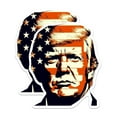 (2 Pack) Trump American Flag Magnets - Trump 2024 Magnet - Trump for ...
