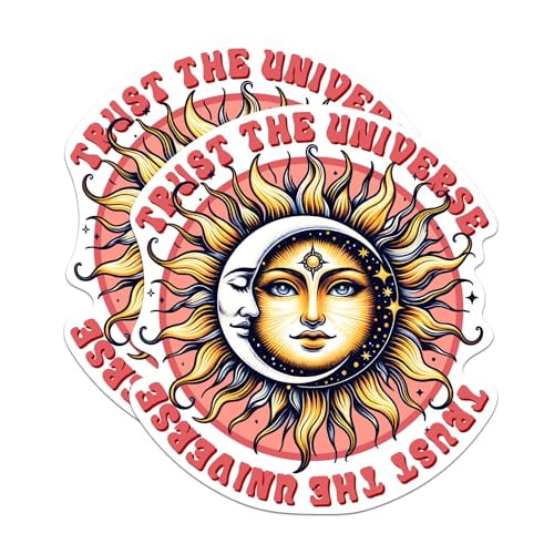 (2 Pack) Trust The Universe Stickers - Positive Inspiring Spiritual ...