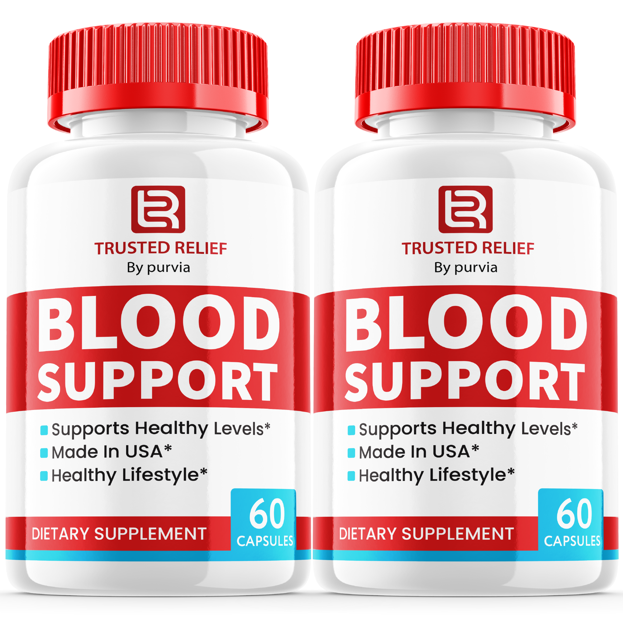 (2 Pack) Trusted Relief Blood Support Pills - Official Formula ...