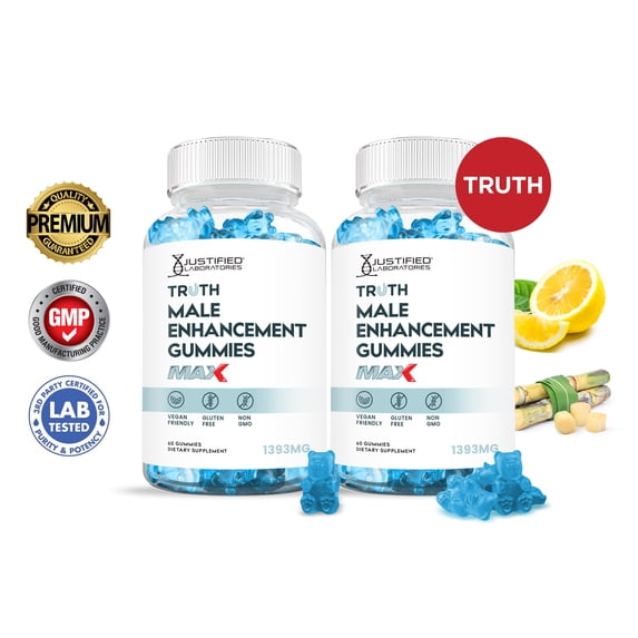 Truth Male Enhancement Gummies by Justified Laboratories, 1393MG per ...