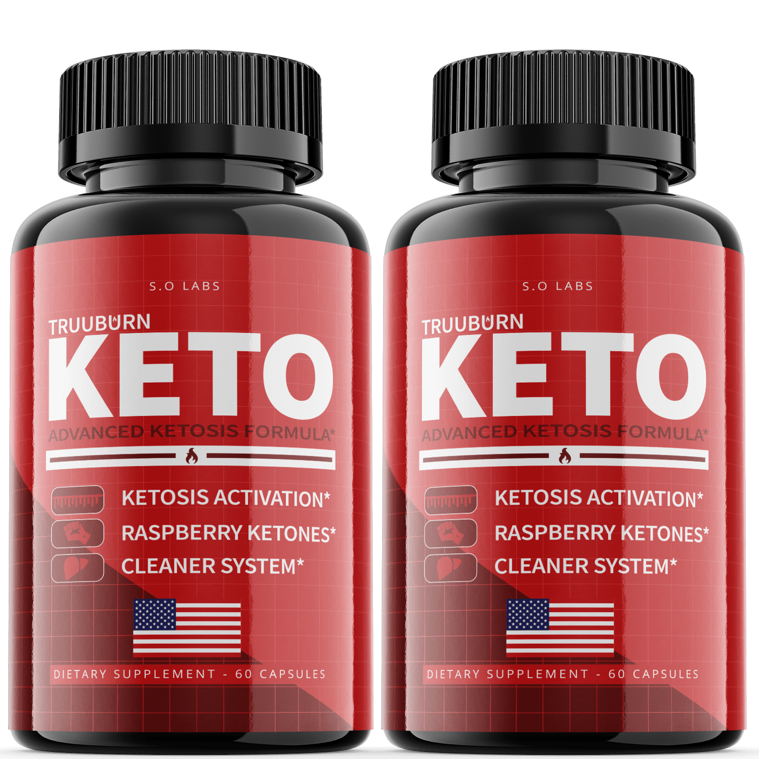 (2 Pack) Truuburn Keto Diet Pills with Truuburn Keto Advanced Formula ...