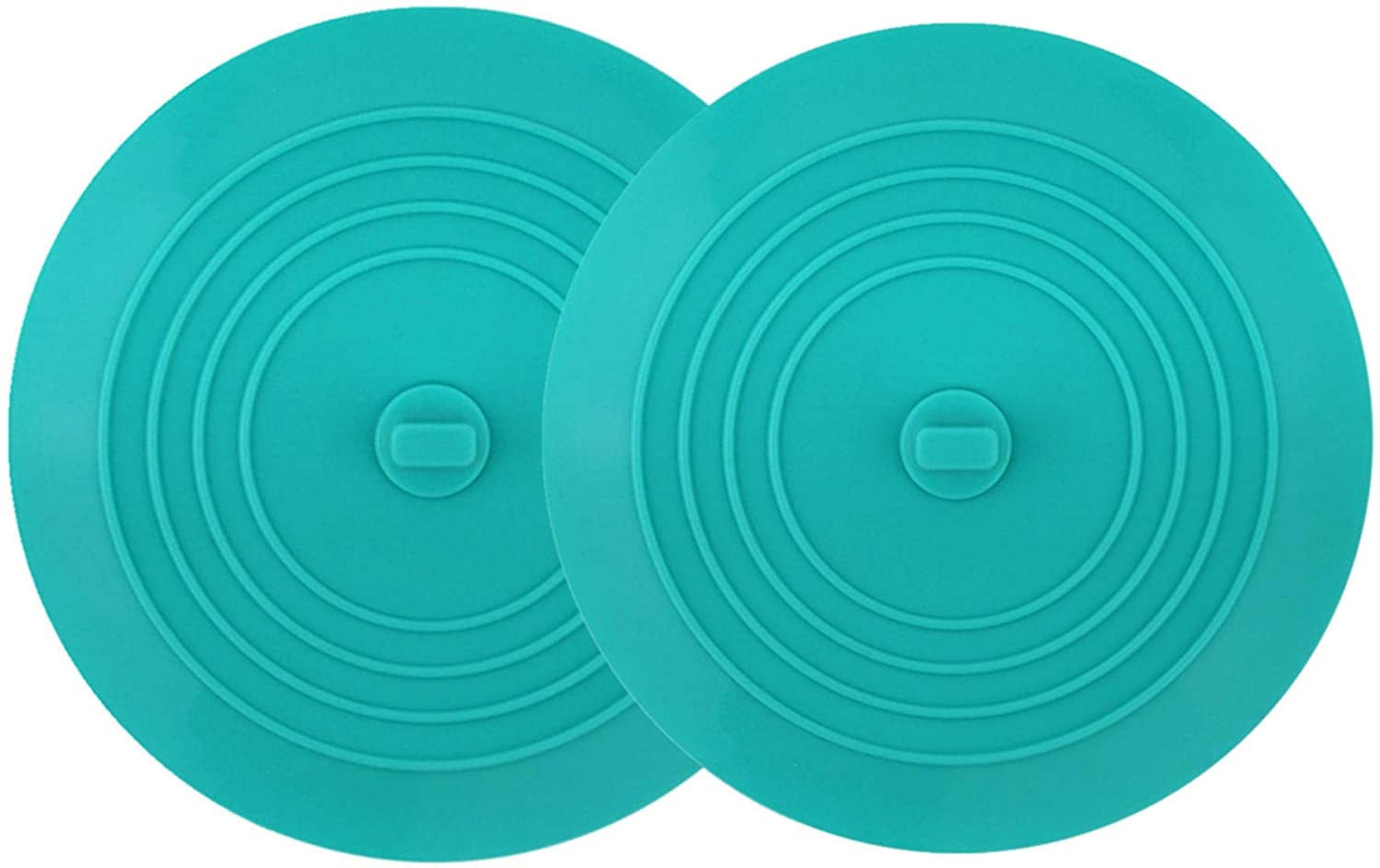 2 Pack Tub Stopper, 6 inches Large Drain Stopper, Silicone Bathtub ...