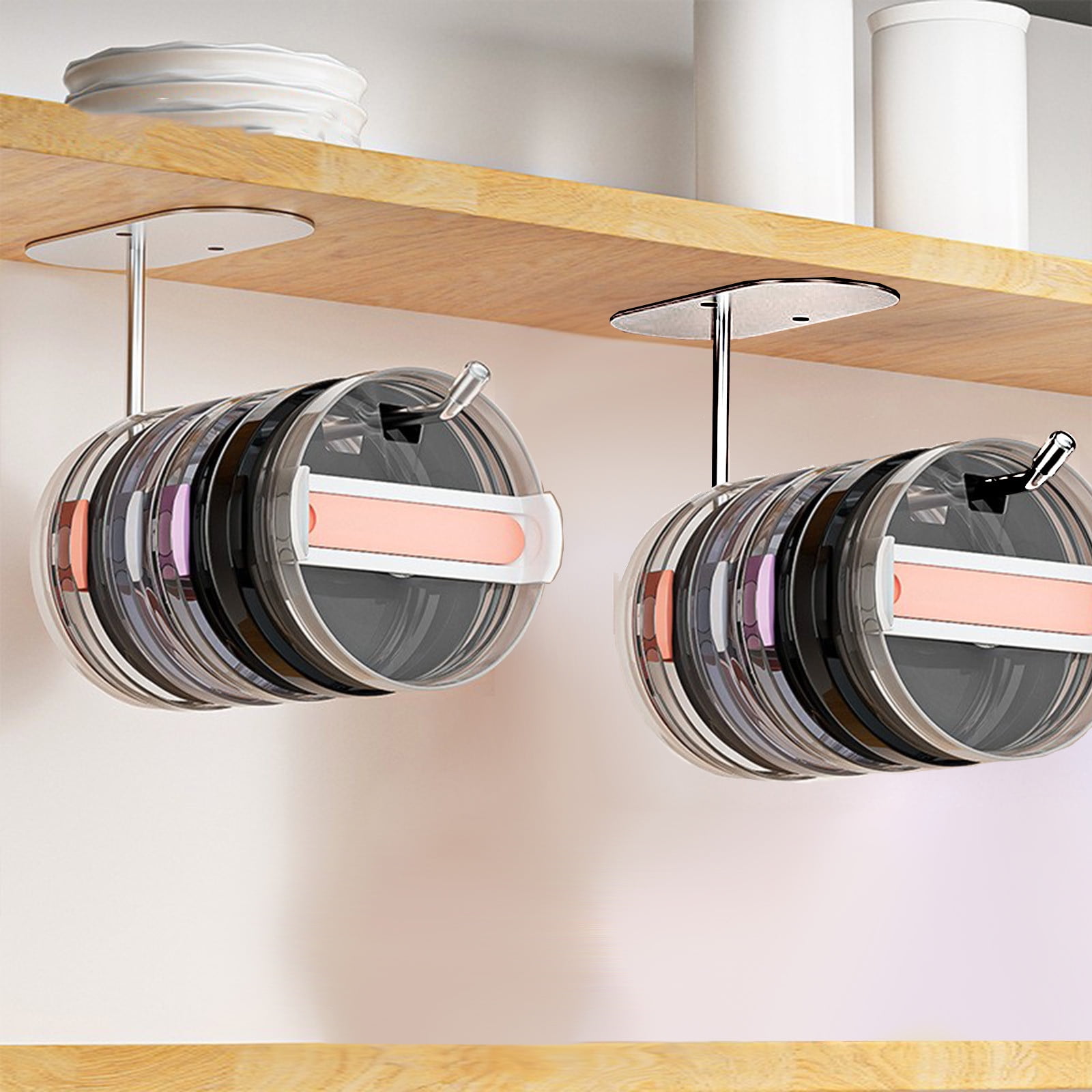 2 Pack Tumbler Lid Organizer Space Saving Tumbler Lid Hook for Yeti ...