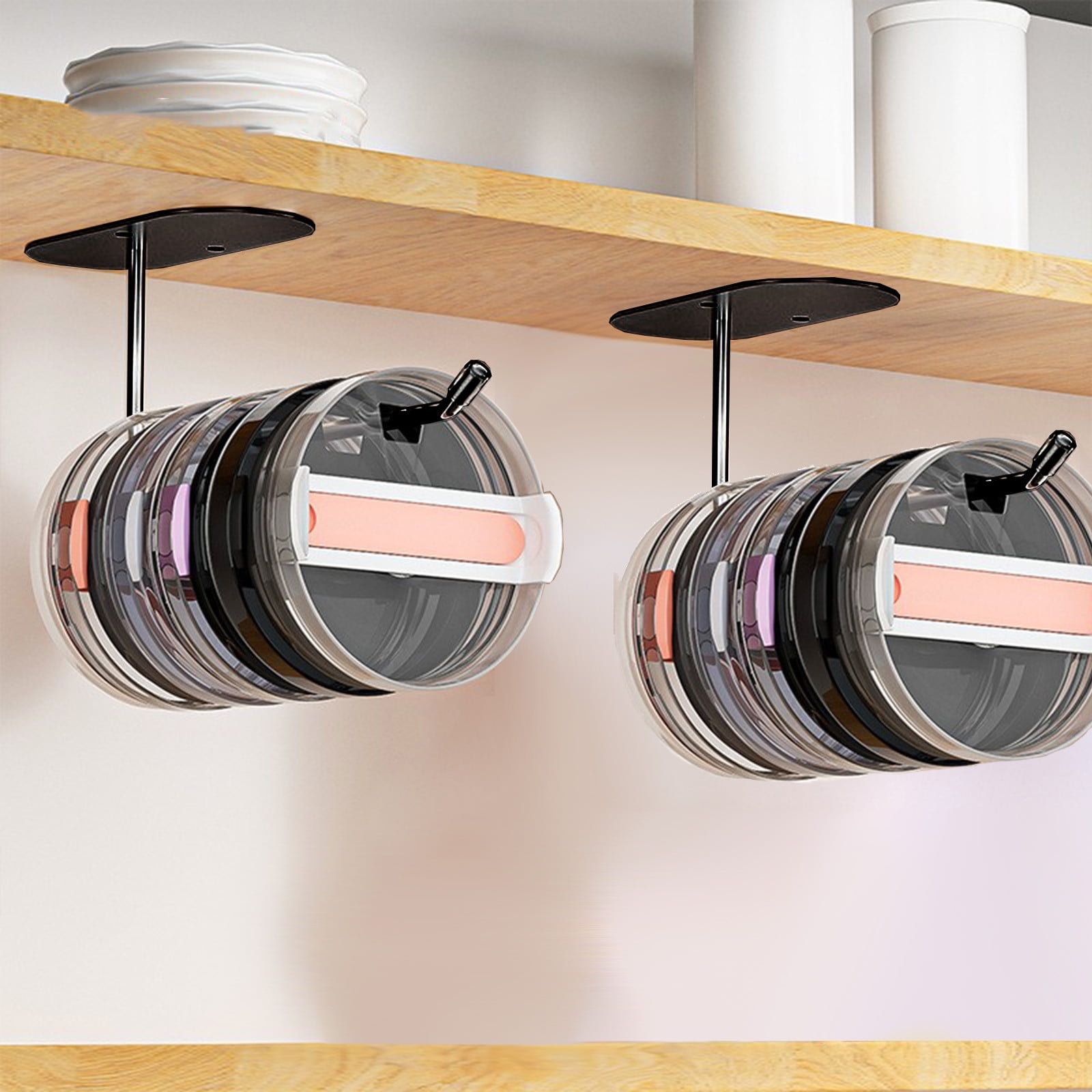 2 Pack Tumbler Lid Organizer Space Saving Tumbler Lid Hook for Yeti ...