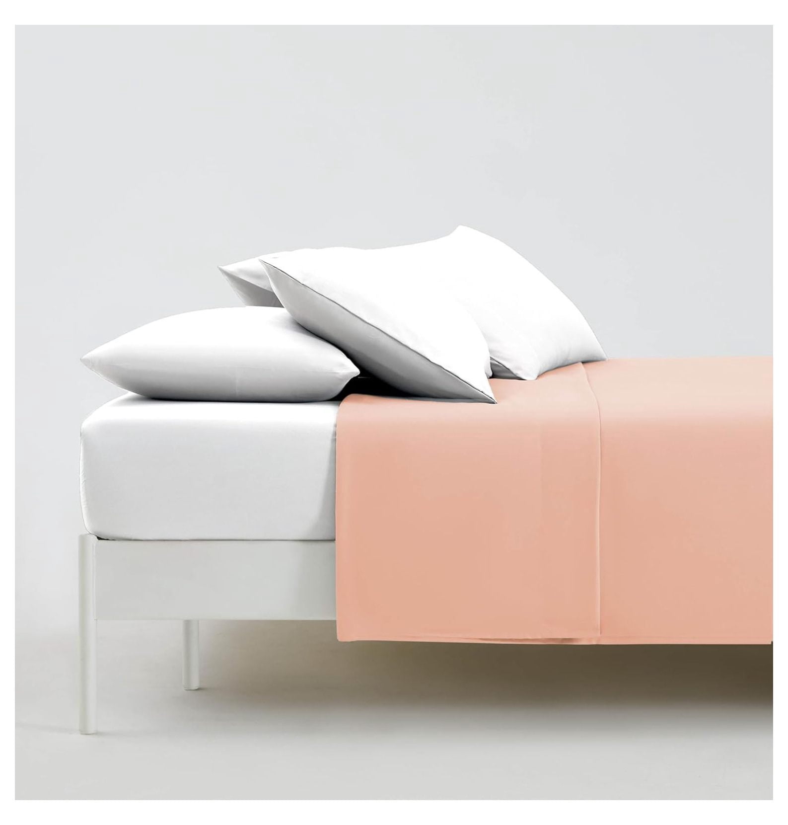2-Pack Twin XL Flat Sheets Only, Microfiber Bed Sheets, 66" x 102" Twin ...