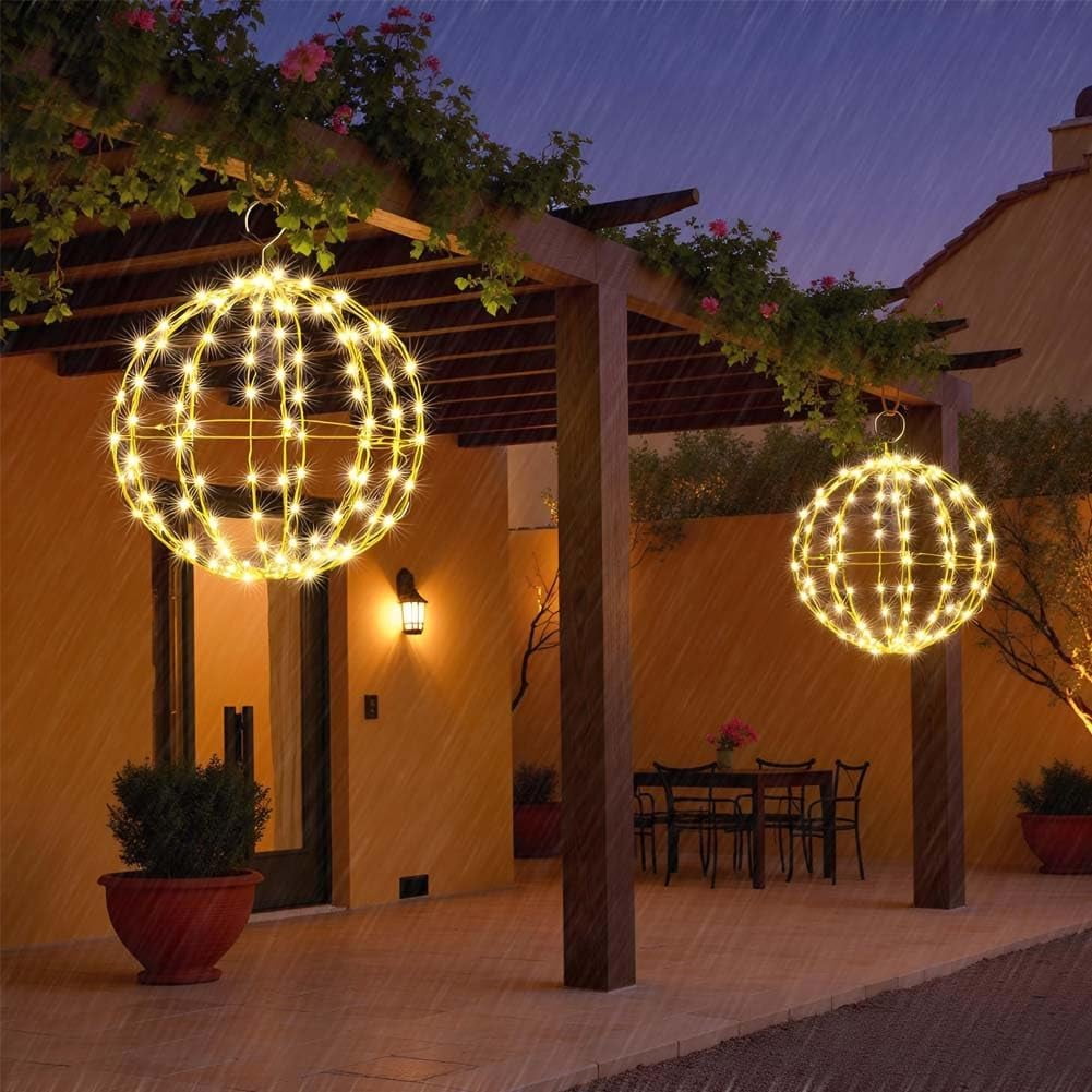 2-Pack Twinkle Orbs Battery Operated, 8"/10"/12"/16" Christmas ...