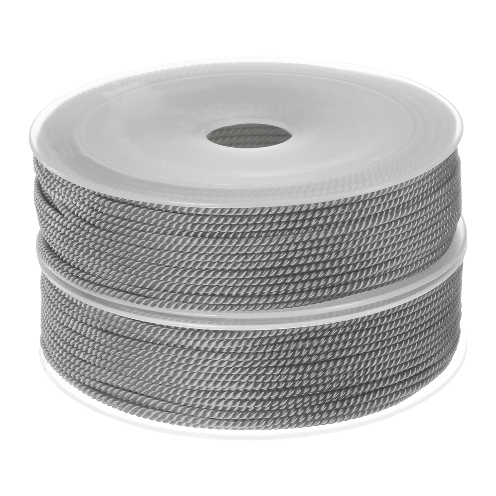 2 Pack Twisted Nylon Twine Thread Beading Cord 1.5mm 20M/65 Feet Extra ...