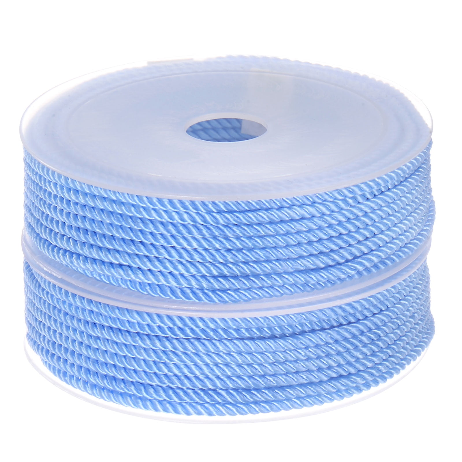 2 Pack Twisted Nylon Twine Thread Beading Cord 3mm 7M/23 Feet Extra ...