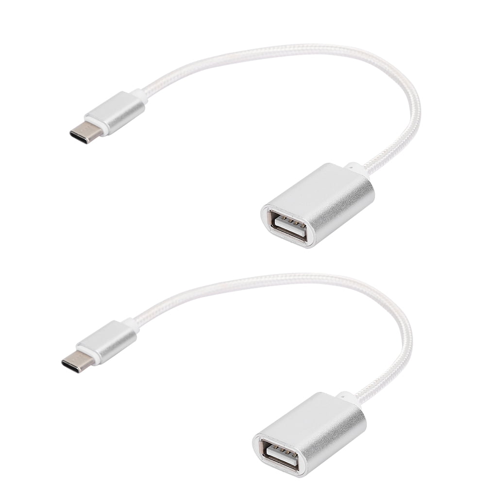 2-Pack Type-C Patch Cord USB Box, Flash Drive Card Reader, OTG Adapter ...