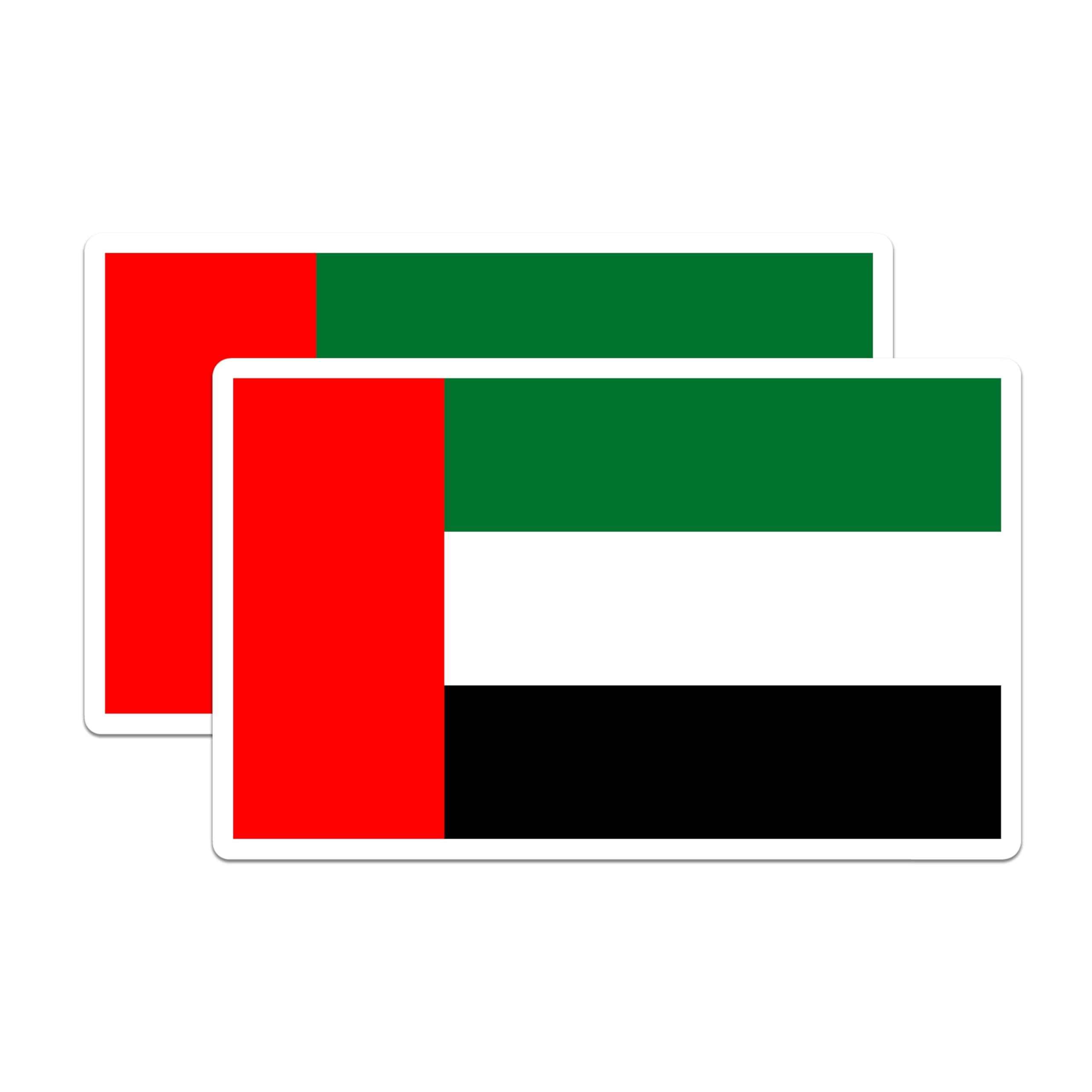 (2 Pack) U.A.E. World Flag Magnets - Pride - 5 Inches On Longest Side ...