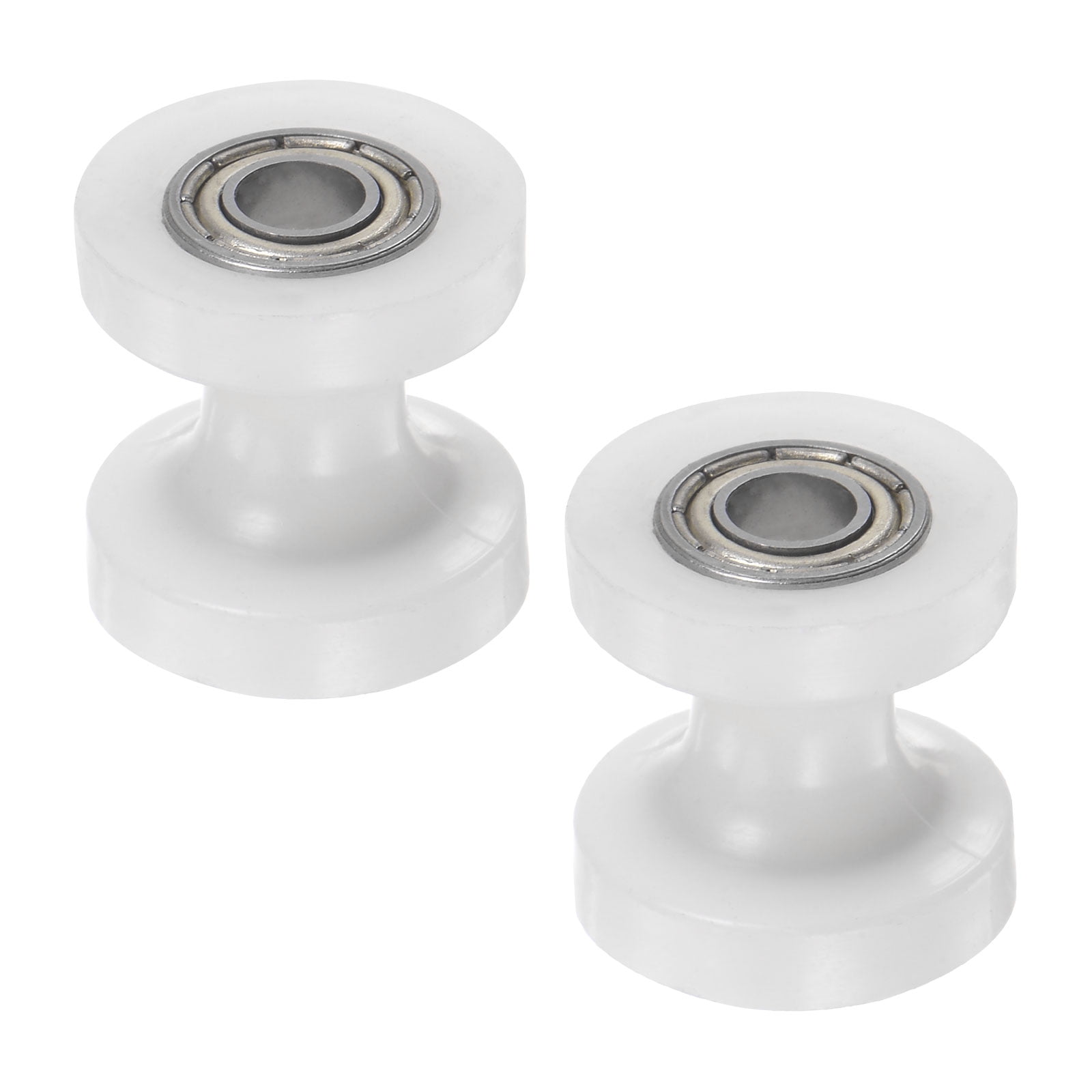 2 Pack U Type Groove Pulley Nylon Coated Roller Bearing 5x18x18mm U ...