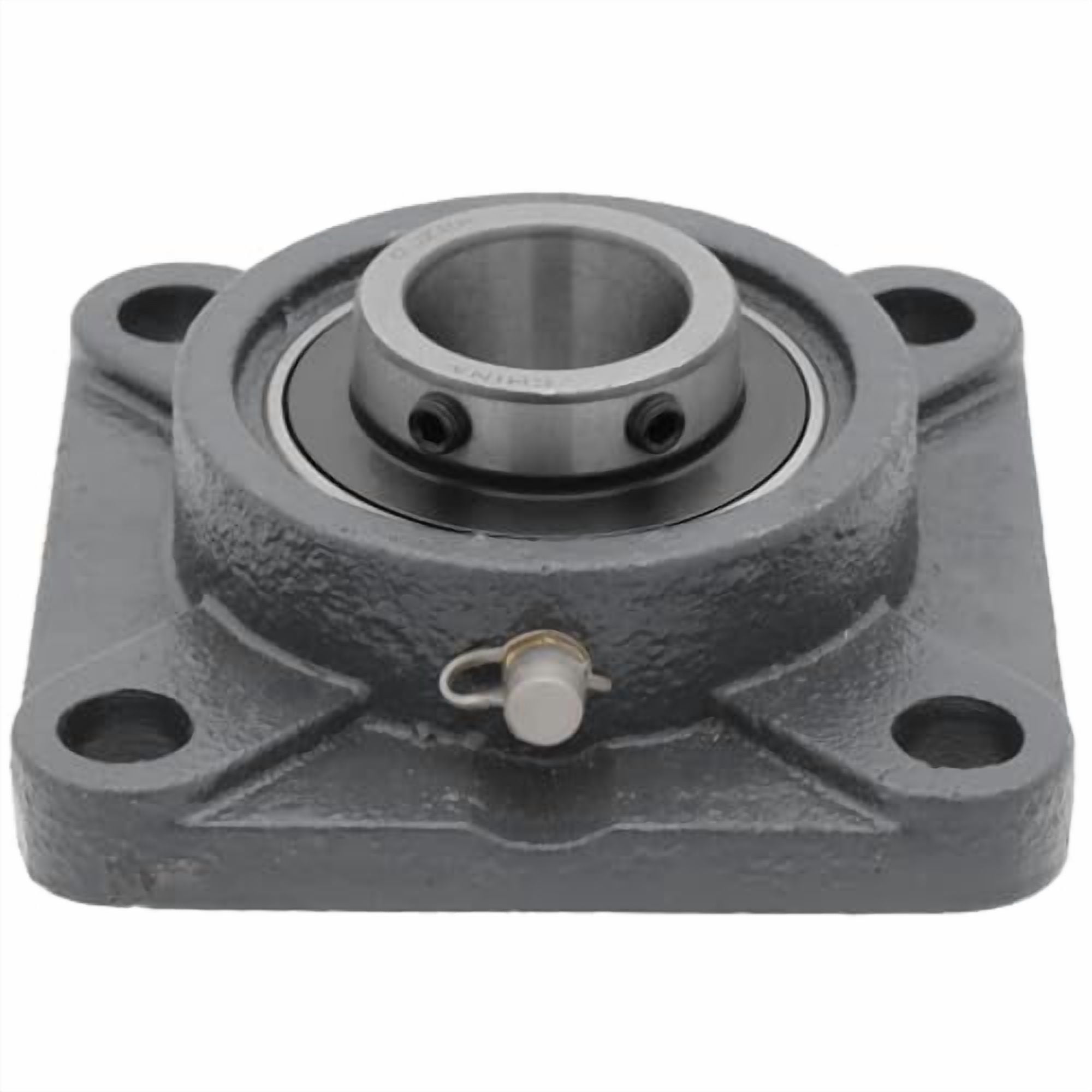 [2-Pack] UCF207-20 - Premium 4-Bolt Flange Bearing with Cast Iron Housing Including Ball Bearing ...