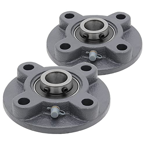[2-Pack] UCFC205-14 - 4-Bolt Circle Flange-Mounted Ball Bearing Unit ...