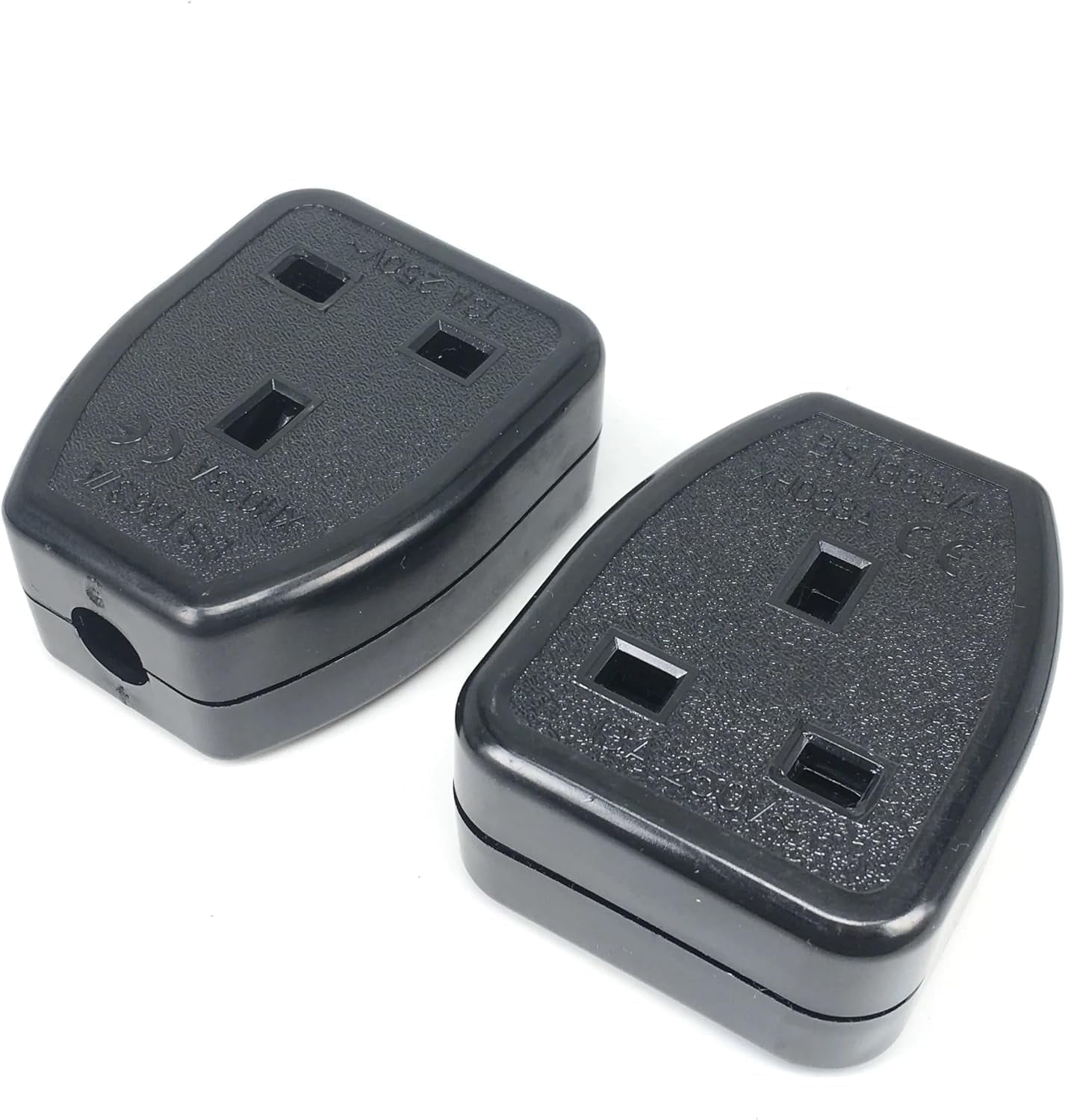 (2-Pack) UK British Standard Power Adaptor Detachable Female Socket 13A ...
