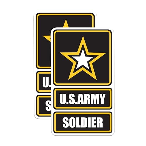 (2 Pack) US Army Soldier Stickers - United States Military - 5 Inches ...