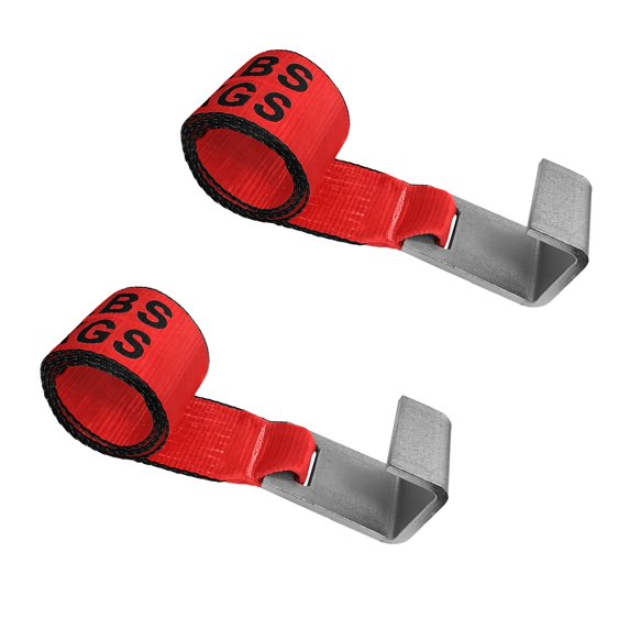 2 Pack USA 4" x 5' Roll Off Container Winch Strap w/ Large Flat Hook ...