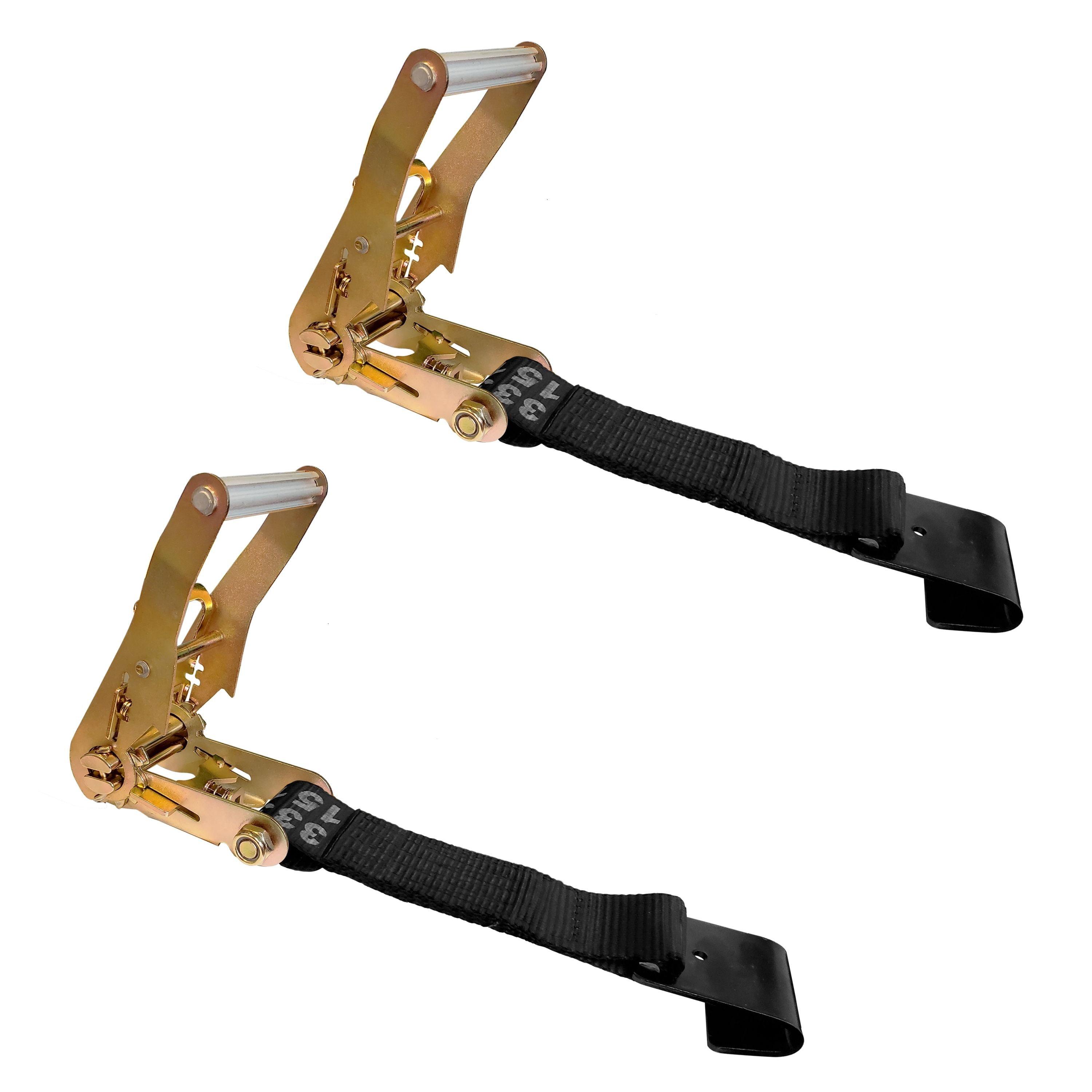 2 Pack USA Heavy Duty 2" Tie Down Ratchet Replacement Fixed Short End ...