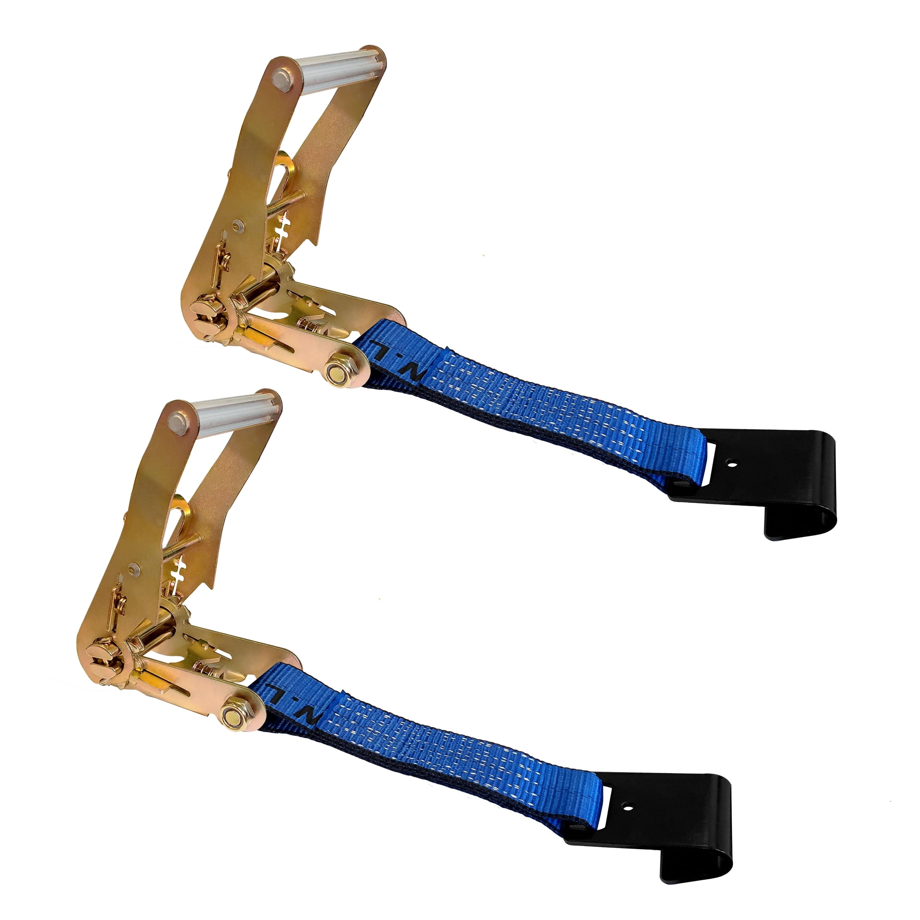 2 Pack USA Heavy Duty 2" Tie Down Ratchet Replacement Fixed Short End ...