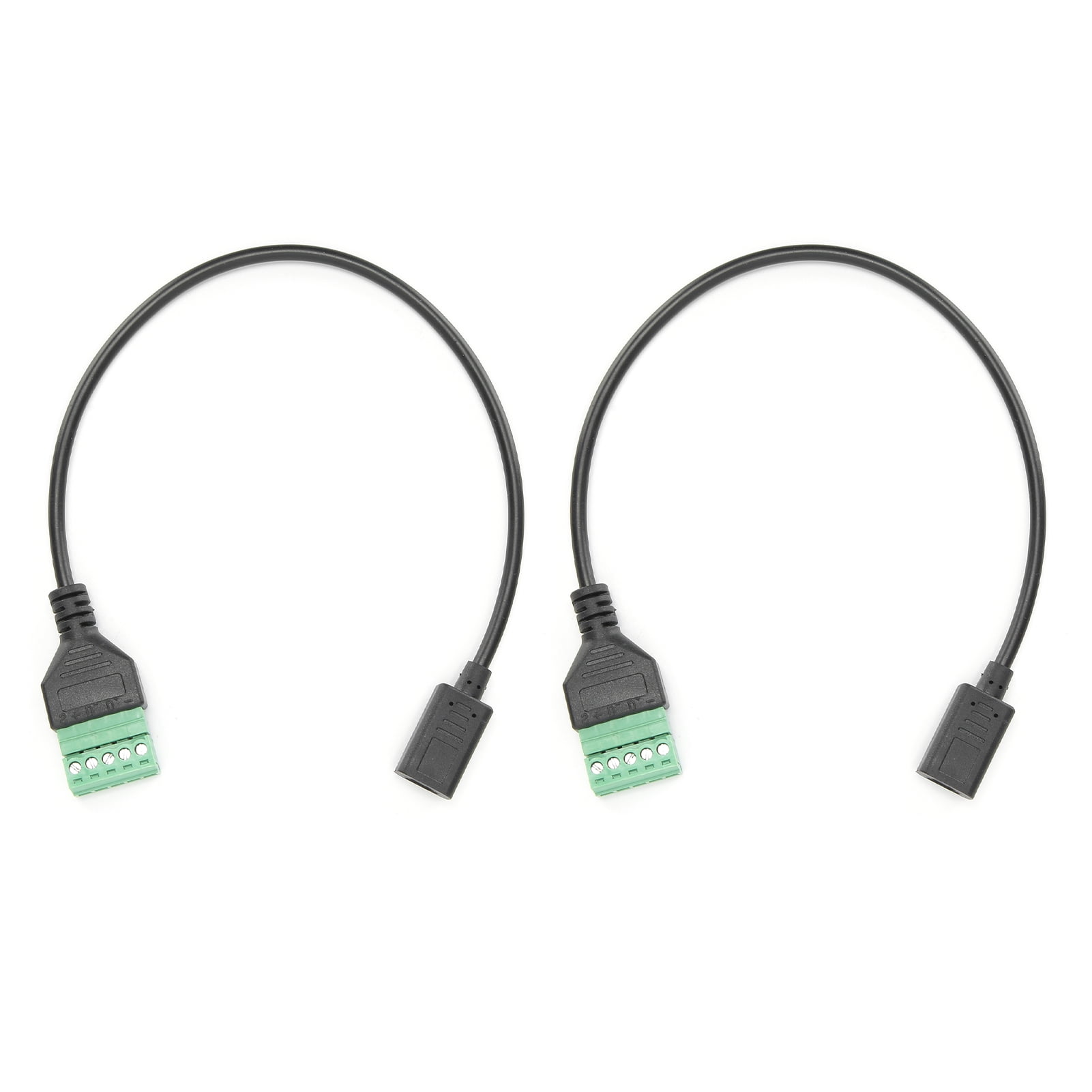 2-Pack USB 3.1 Type-C Female to 5-Pin Shielded Solderless Terminal Plug ...