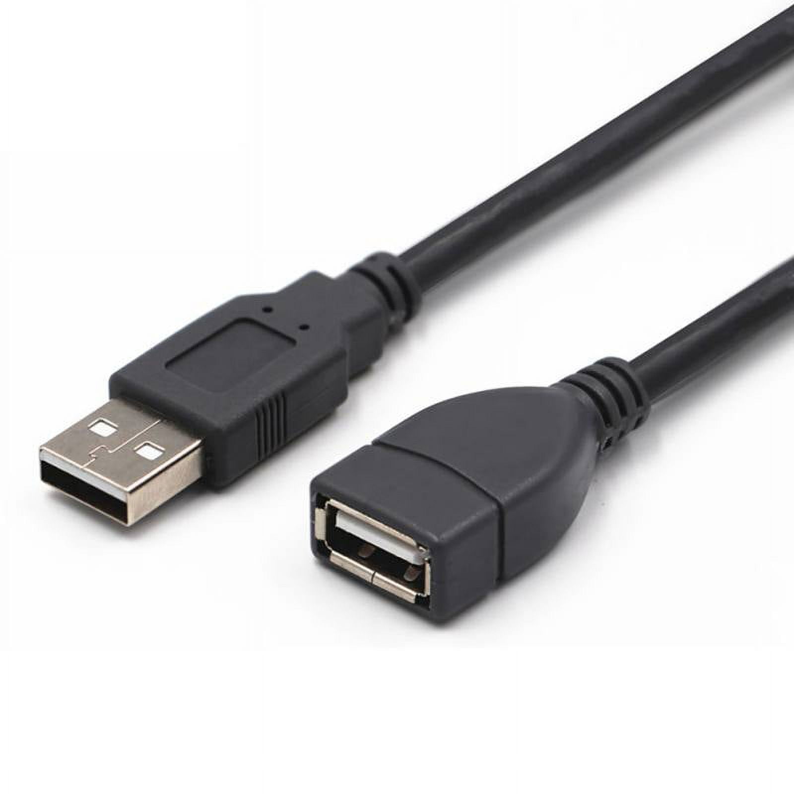 2 Pack USB Extension Cable - A-Male to A-Female Adapter Cord - 5 Feet ...