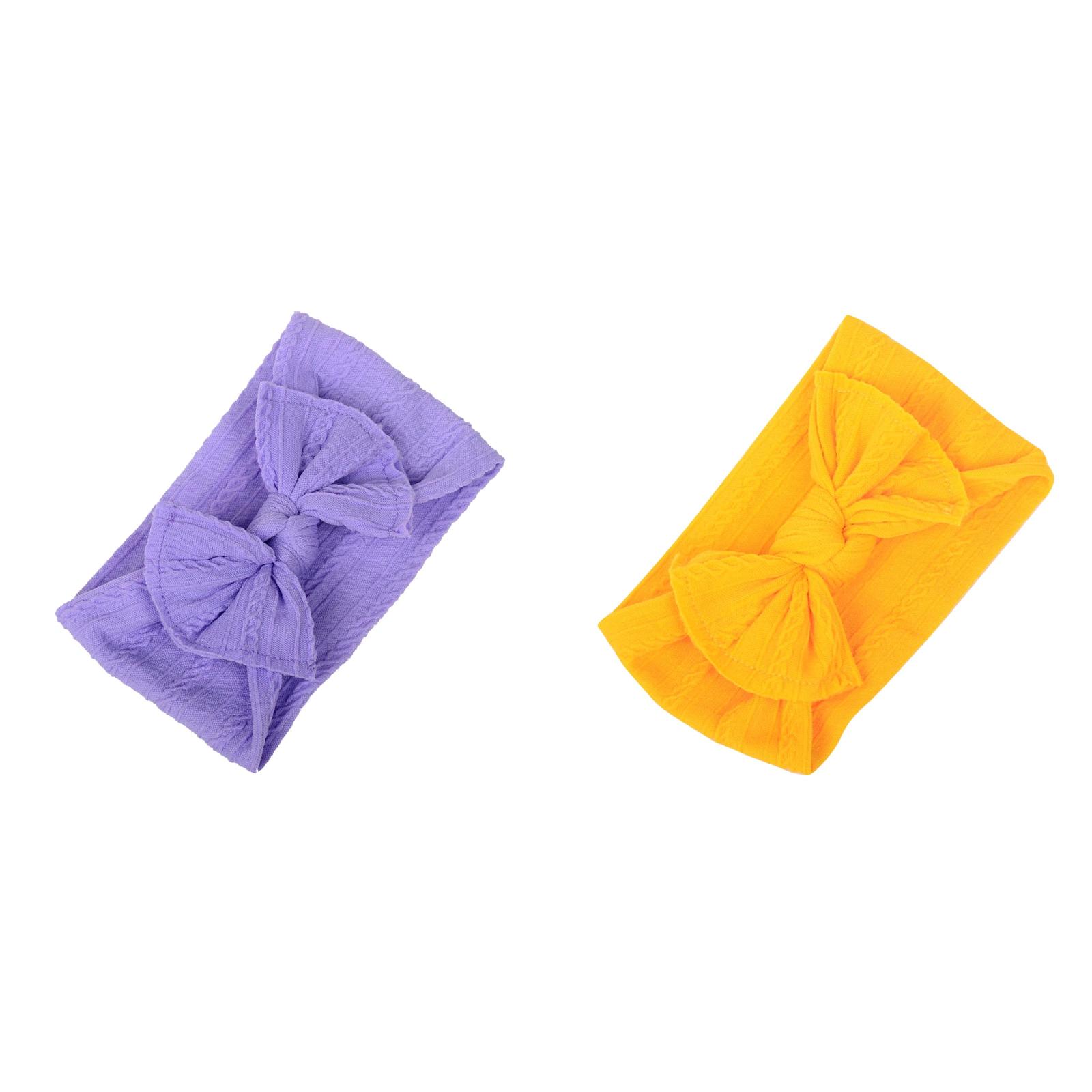 (2-Pack) Ultra Soft Nylon Headband Clip Large Candy Colored Wide ...