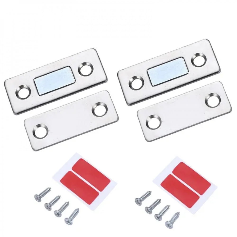 2 Pack Ultra Thin Cabinet Magnetic Catch Adhesive Drawer Magnet Catch ...