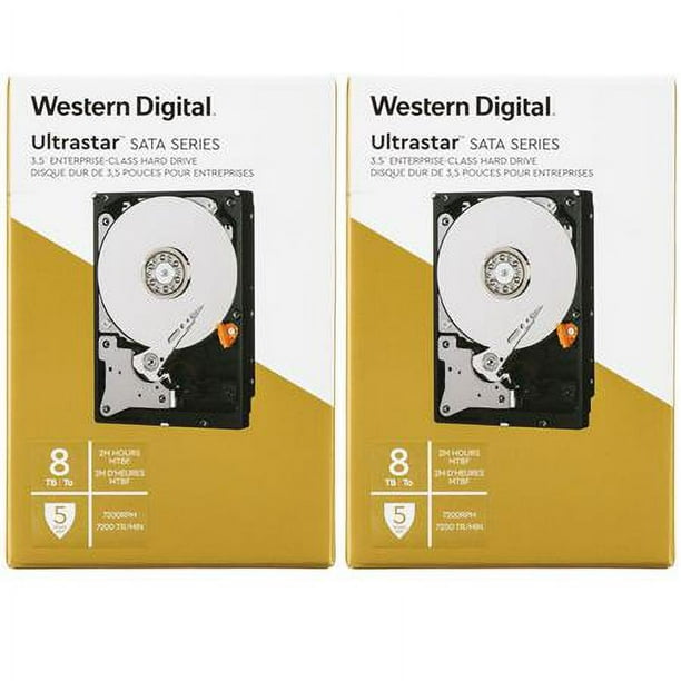 2 Pack Ultrastar SATA Series 8TB SATA III 3.5" Internal Data Center ...