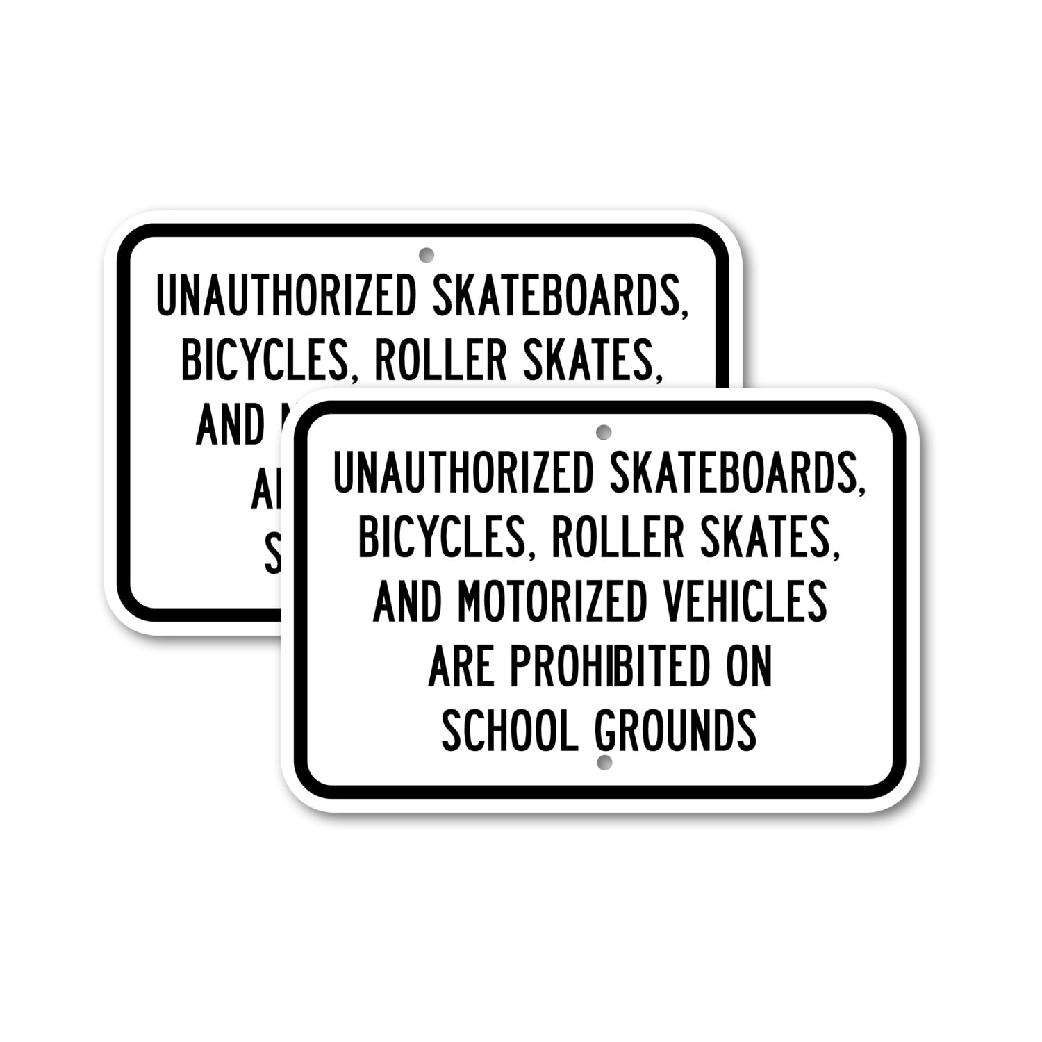 (2 Pack) Unauthorized Skateboards, Bicycles, Roller Skates, And ...