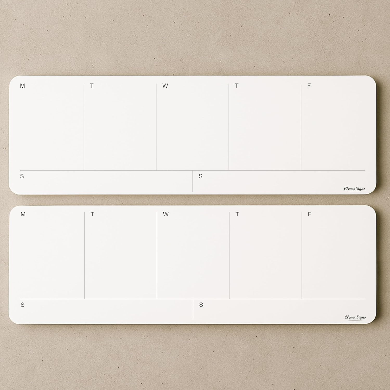 2-Pack Undated Tear-off Weekly Planner Pads, 50 Sheets Each 4.2×11.7in ...