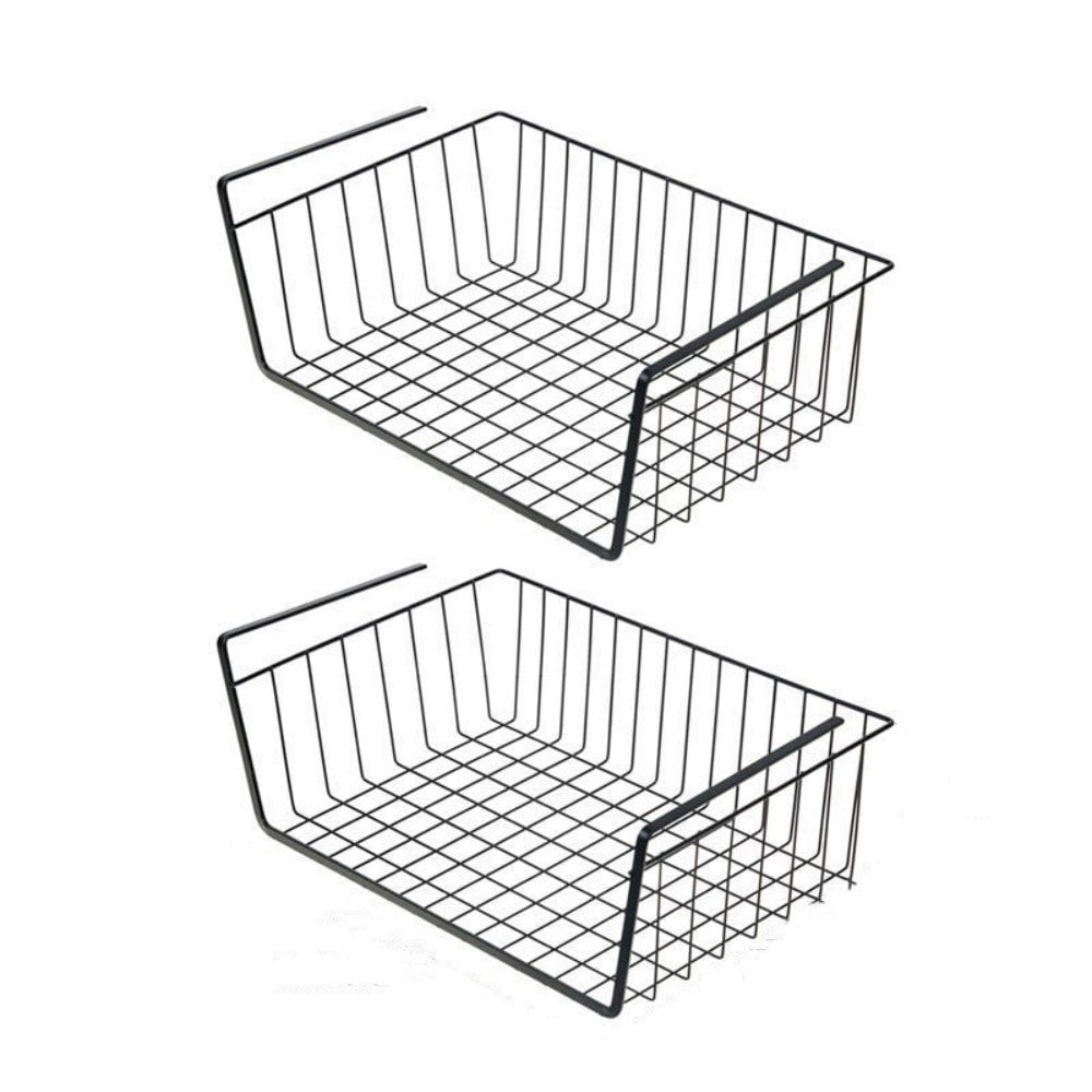 2 Pack Under Shelf Basket Storage Organizer Hanging Baskets, 10.82 x 9. ...