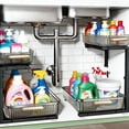 2-Pack Under Sink Organizer with Pull-Out Drawers Multi-Purpose Storage ...
