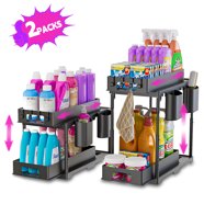 madesmart Two-Tier Organizer with Dividers, Frost, Grey - Walmart.com