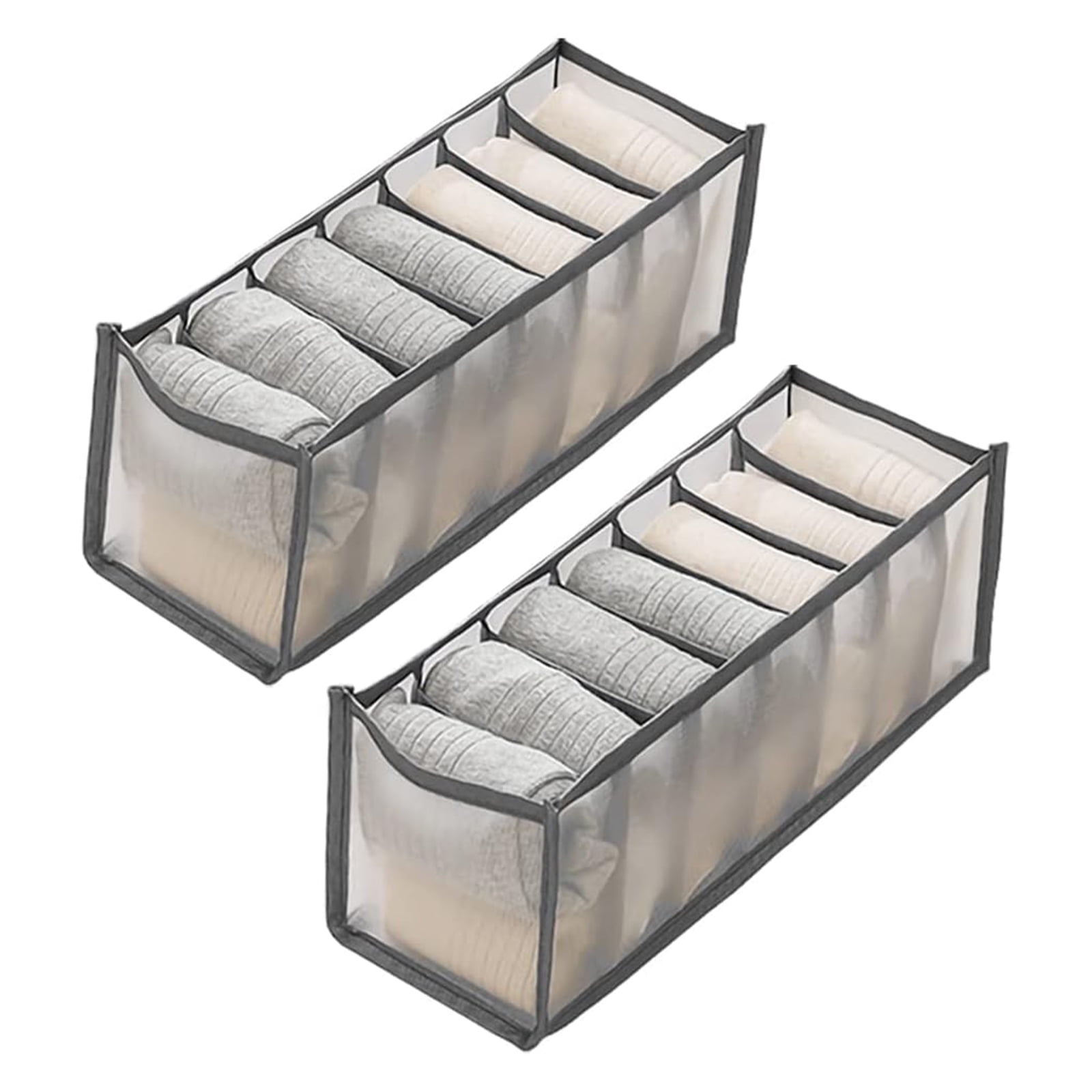 2 Pack Underwear Organizer, Foldable Drawer Organizer for Underwear ...