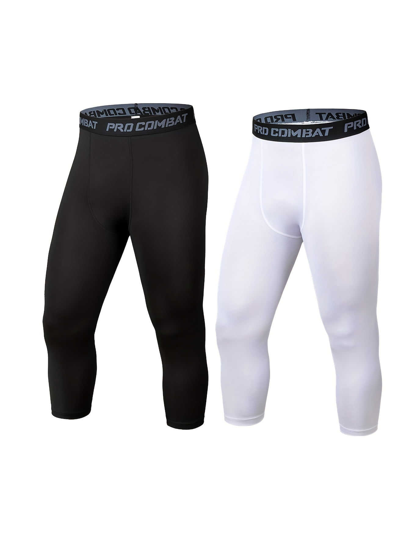 2-Pack Unisex Quick-Drying Compression Leggings - Perfect for Sports ...