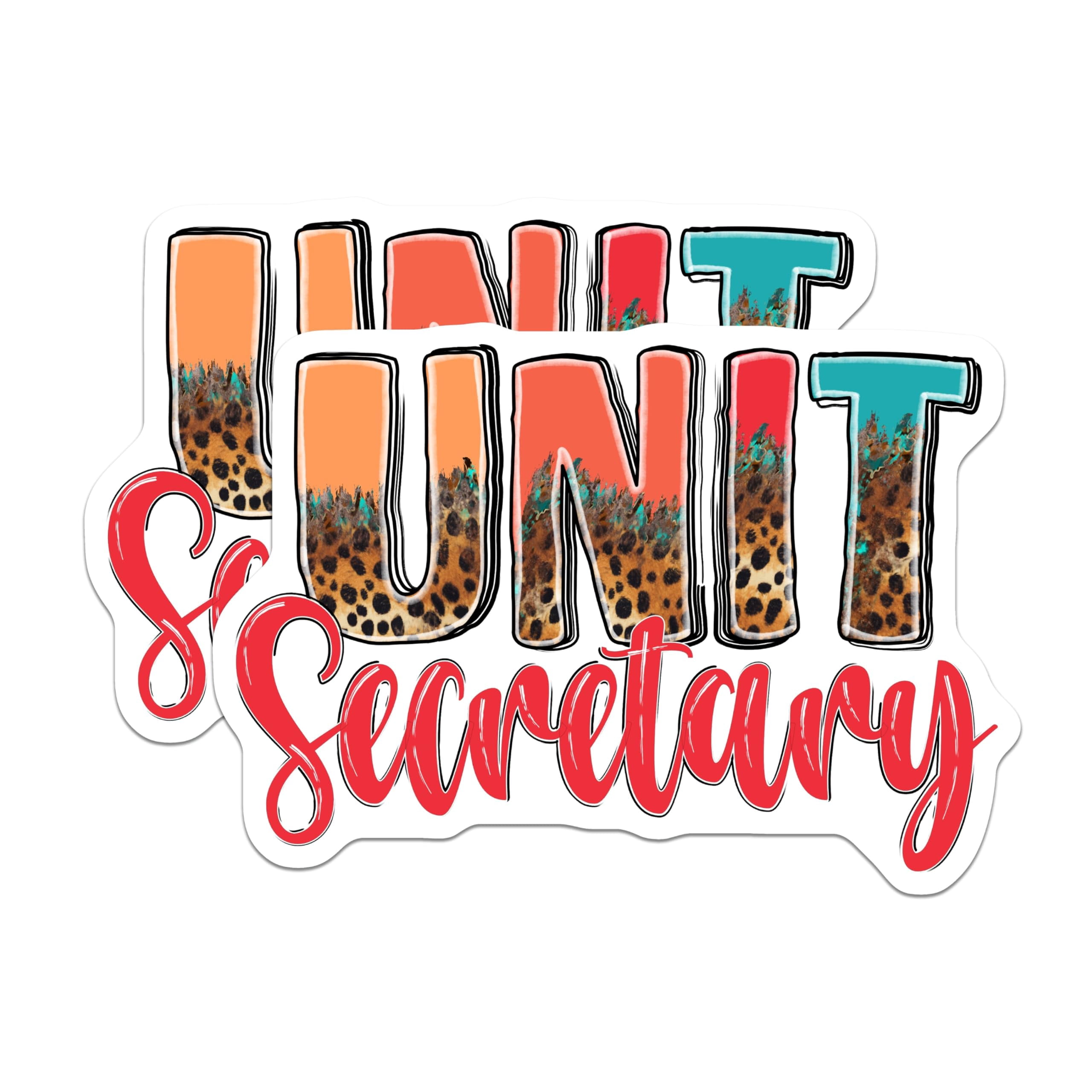 (2 Pack) Unit Secretary Magnets - Secretary Appreciation - Animal Print ...