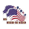 (2 Pack) United We Stand Magnets - American Flag Decor - 4th of July ...