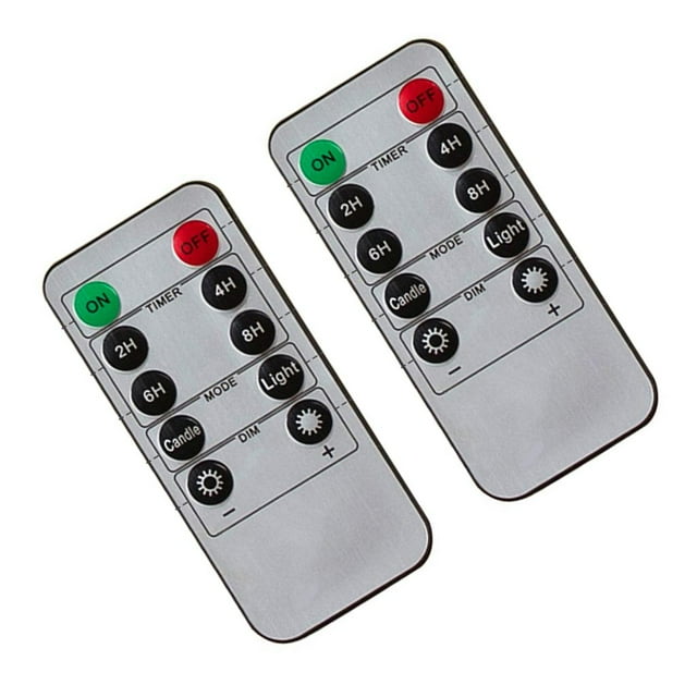 2-Pack Universal 10-Key Remote Control With For Flameless Swinging LED ...